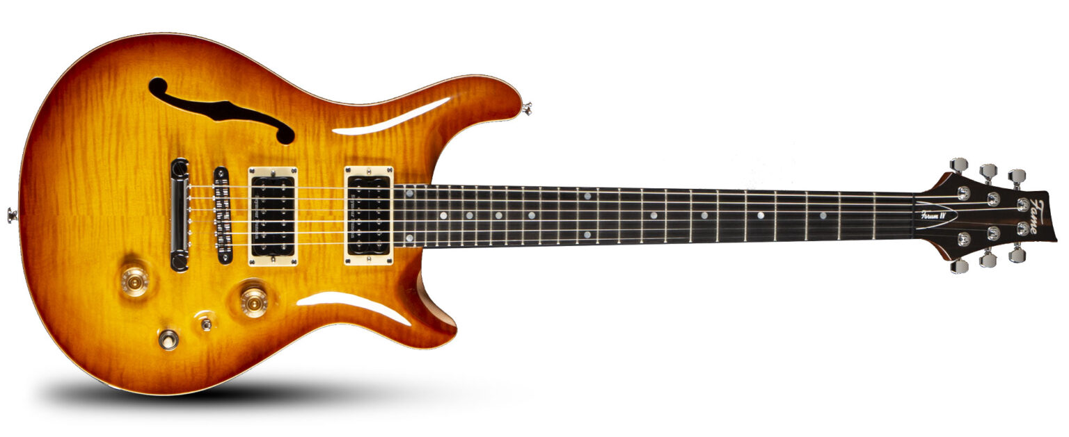 FAME Forum IV Modern Semi Hollow Honey Burst – Fame Guitars